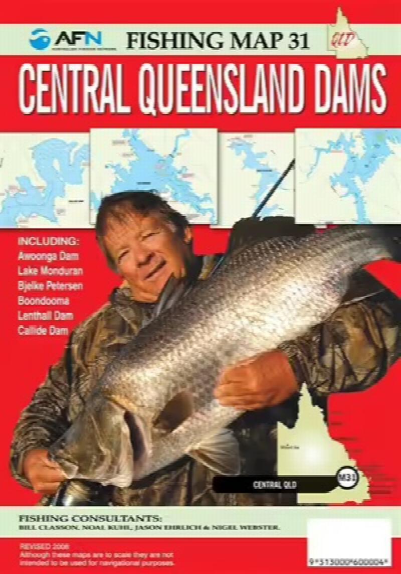 Central Queensland Dams : AFN Fishing Map 31