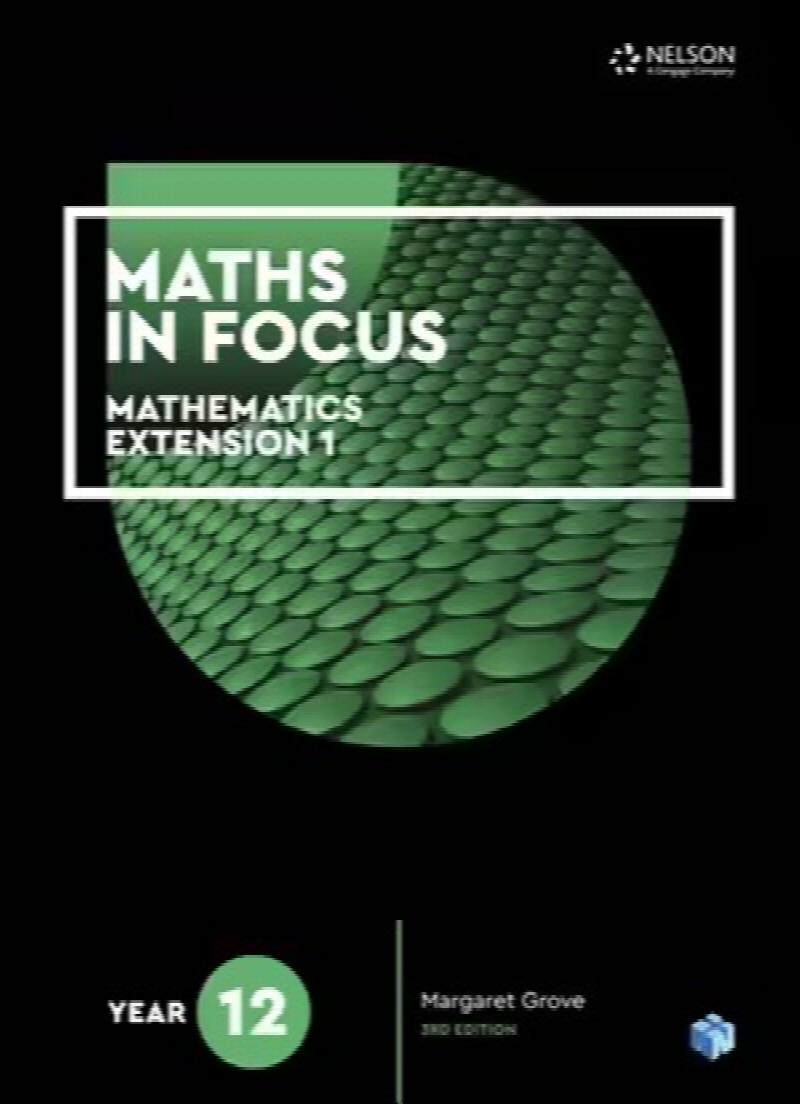 Maths in Focus Year 12 Mathematics Extension 1 Student Book with 1 ...