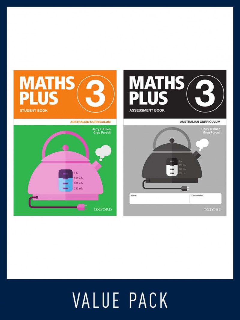 Maths Plus Student Book 3 and Assessment Book 3 Value Pack : Australian ...