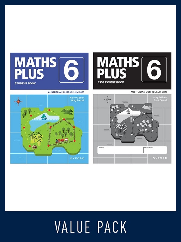 Maths Plus Student Book and Assessment Book Value Pack Year 6 : Australian Curriculum 2023