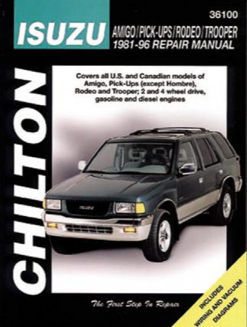 Isuzu Trooper (Holden Jackaroo) & Holden Rodeo Petrol/Diesel 1981-1996 ...