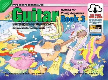 Progressive Guitar Method 3 for Young Beginners Book [Includes free online Video and Audio access]