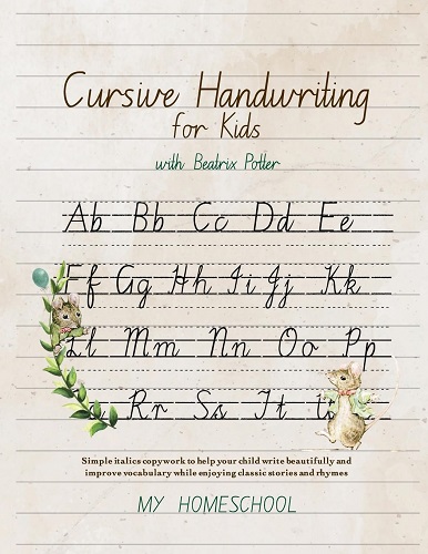 Cursive Handwriting Workbook for Kids with Beatrix Potter