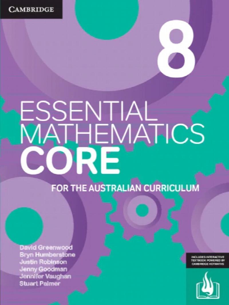 Essential Mathematics CORE For The Australian Curriculum Year 8 print essential-mathematics-core-for-the-australian-curriculum-year-8-print
