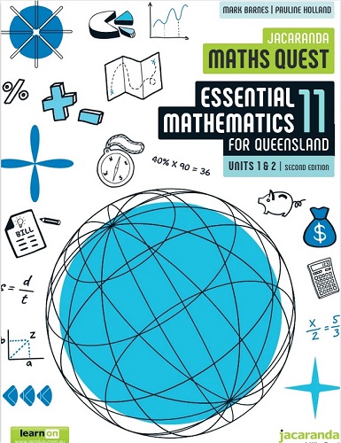 Jacaranda Maths Quest 11 Essential Mathematics Units 1&2 for Queensland, 2e learnON & Print