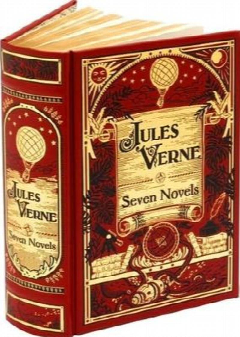 Jules Verne : Seven Novels : Barnes and Noble Leatherbound Classic ...
