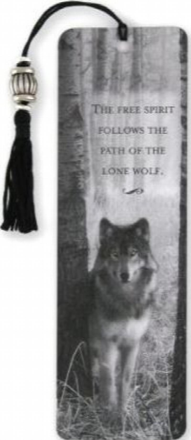 Wolf Beaded Bookmark