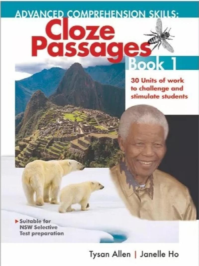 Advanced Comprehension Skills : Cloze Passages Book 1 (suitable for ...