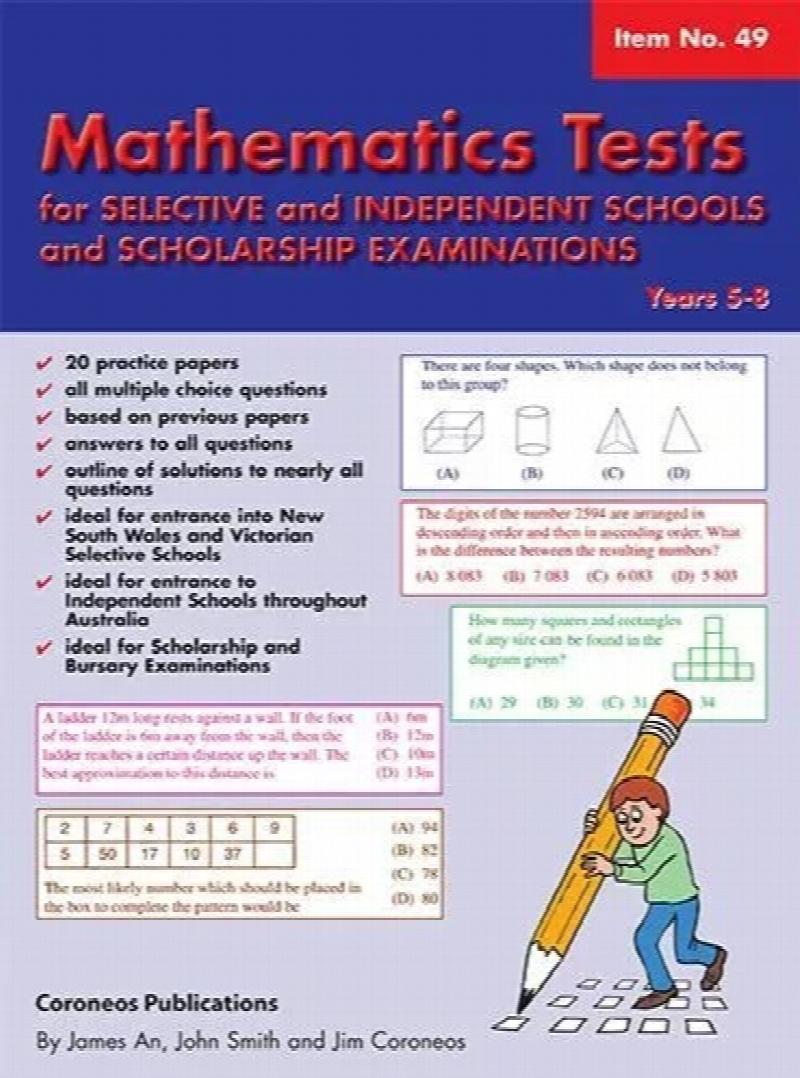 Mathematics : 100 Mini Exams for Selective Schools Entrance and ...
