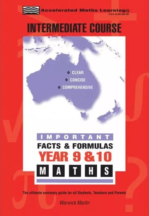 Important Facts and Formulas Year 9 and 10 Maths : Intermediate Course