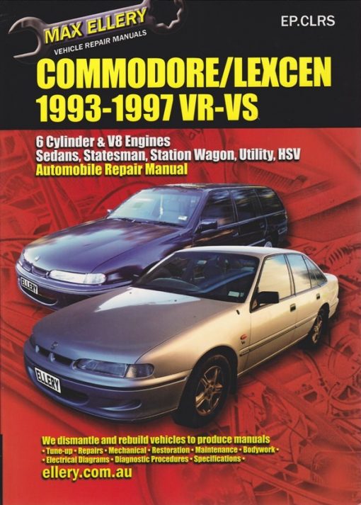 Holden Commodore 1997-2007 VT VX VY VZ : 6 Cylinder and V8 Engines ...