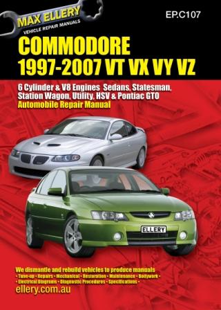 Holden Commodore 1997-2007 VT VX VY VZ : 6 Cylinder and V8 Engines ...