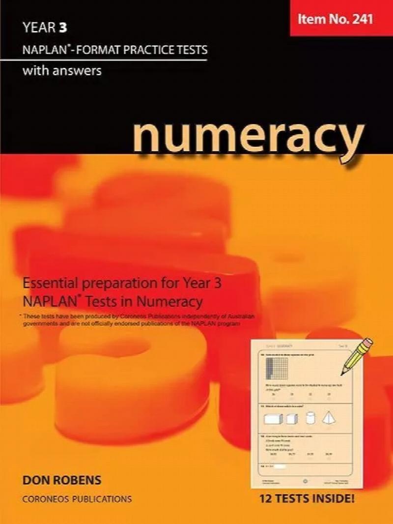 Numeracy Year 3 NAPLAN Format Practice Tests Basic Skills No 241 