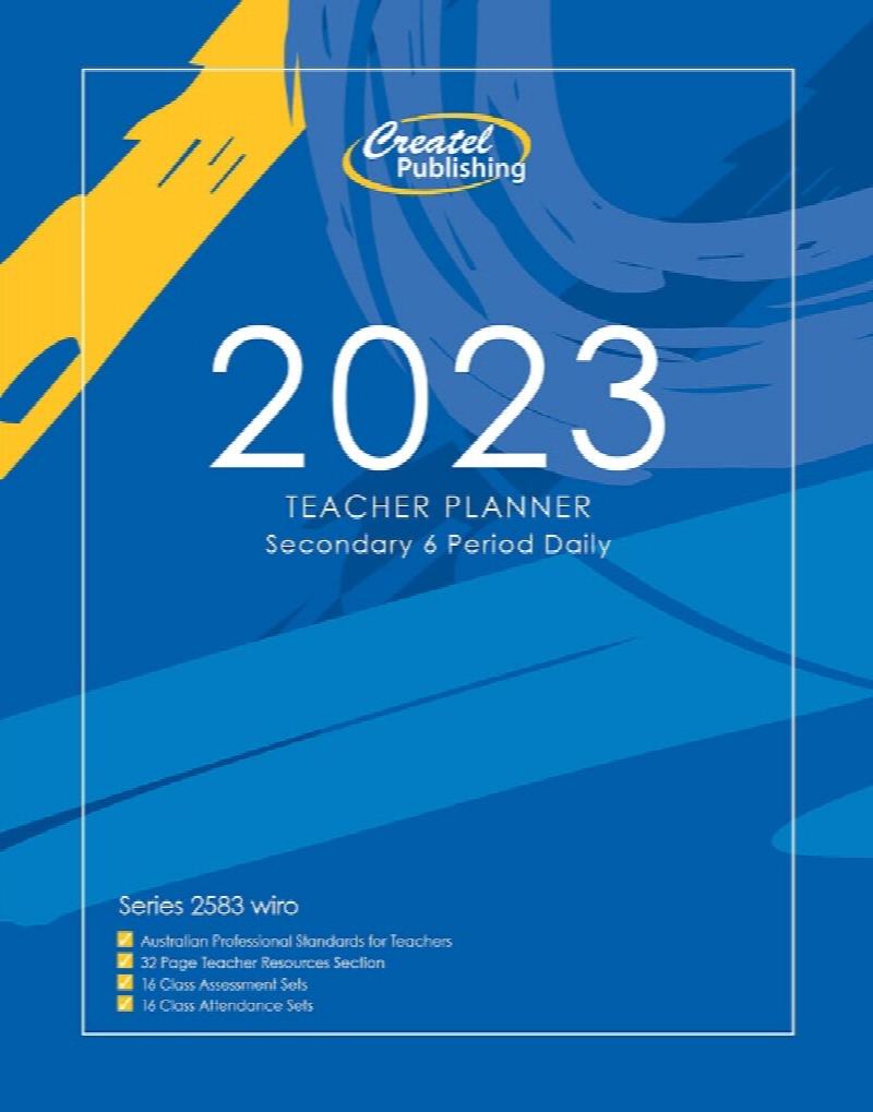 2023 Teacher Planner Diary : Secondary 6 Period Daily