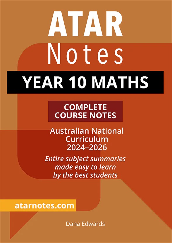 ATAR Notes : Year 10 Maths Complete Course Notes Australian National ...