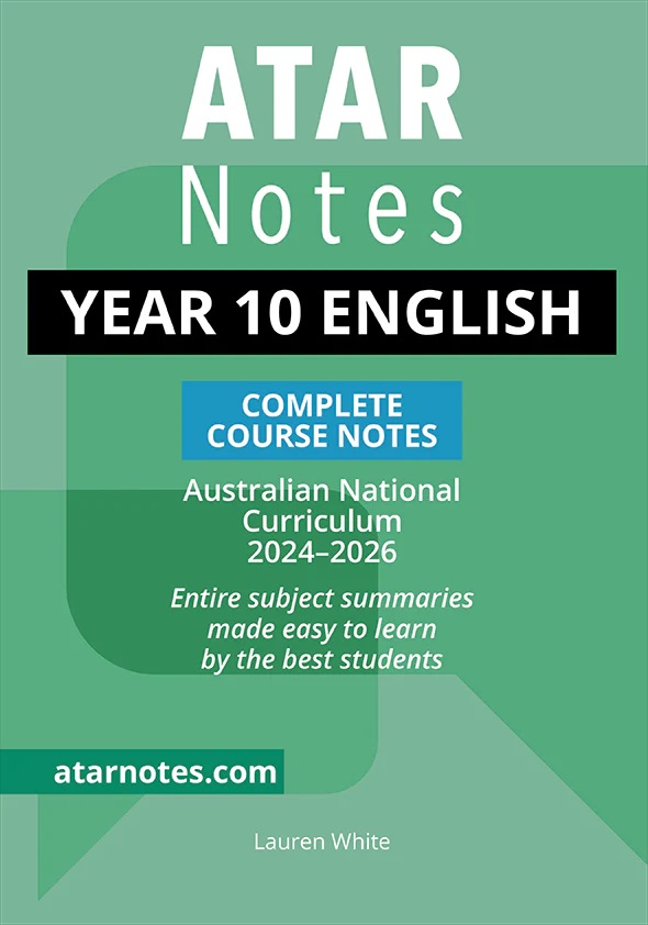ATAR Notes : English Complete Course Notes QCE Units 3&4 2024-2025