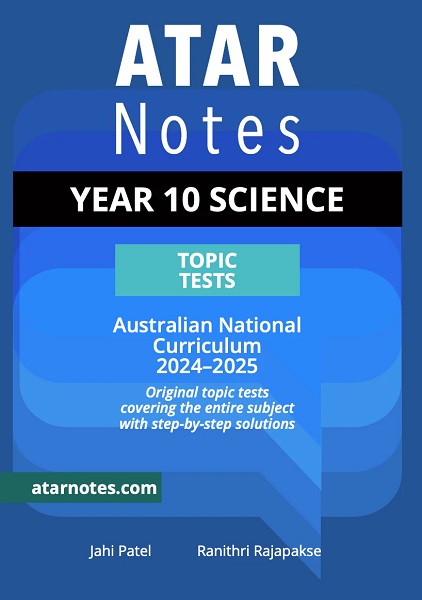 ATAR Notes : Year 10 Science Topic Tests : Australian National ...
