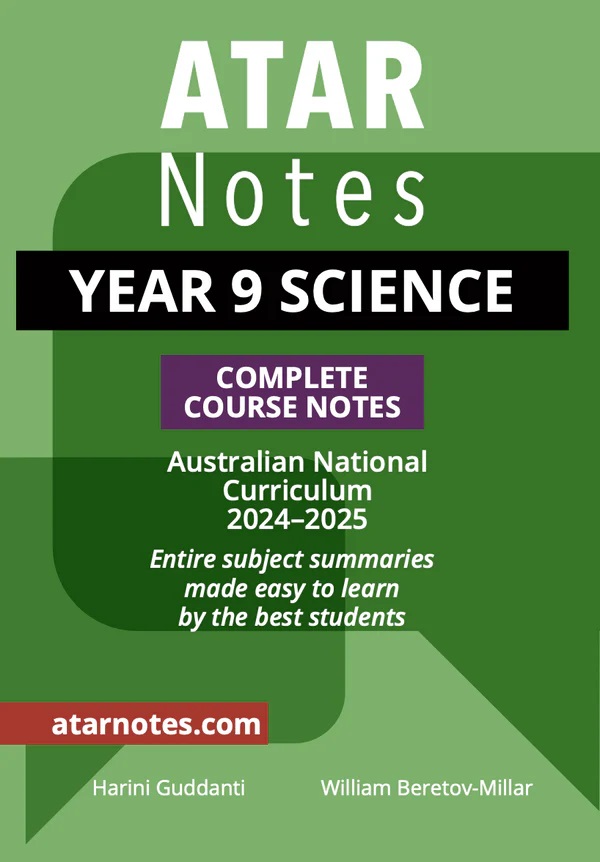 ATAR Notes : Year 9 Science Complete Course Notes Australian National ...