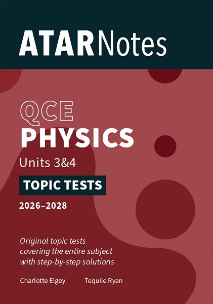 ATAR Notes : Physics Topic Tests QCE Units 3&4 2026-2028