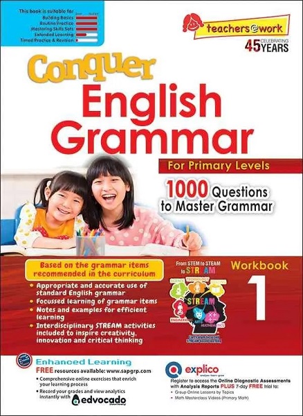 Conquer English Grammar for Primary Levels Workbook 1