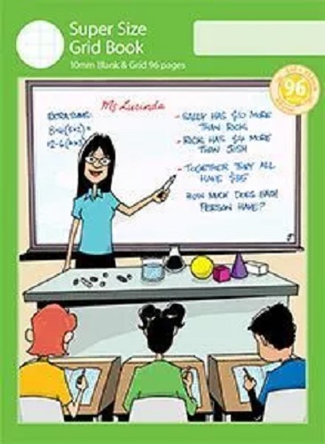 Super Size Story Book 8mm Ruled 128 pages with Outline Frame