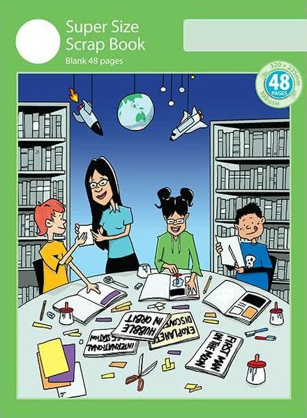 Super Size Story Book 8mm Ruled 128 pages with Outline Frame